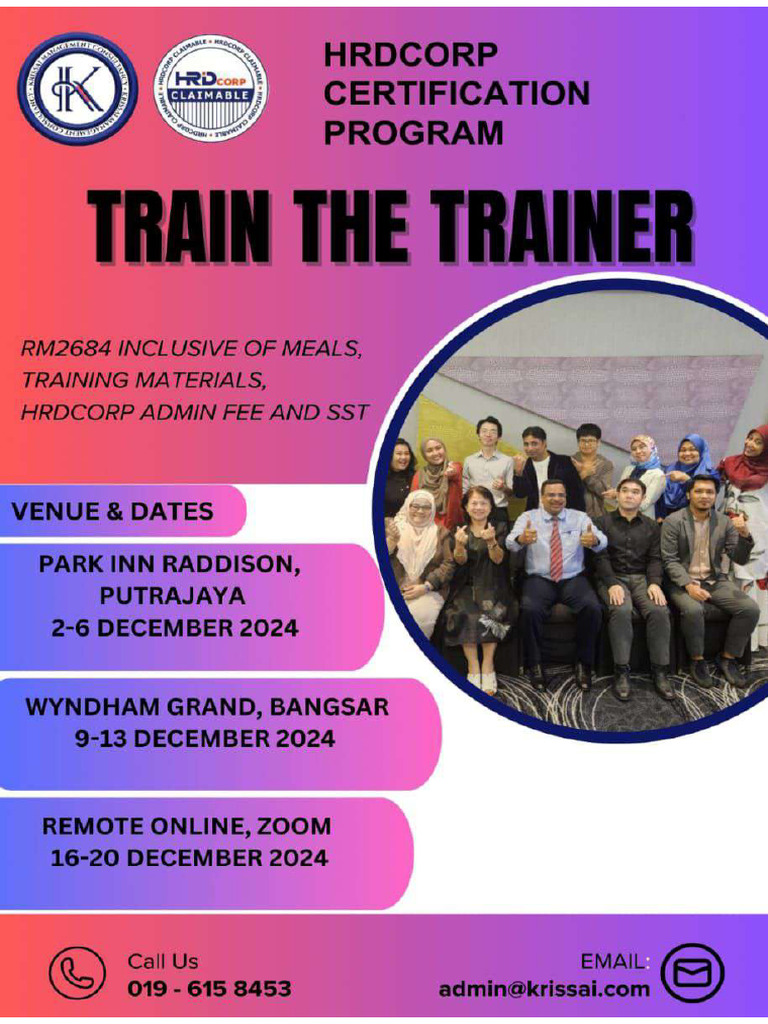 TRAIN THE TRAINER (HRDCorp Certification Program) - December 2024 | PDF