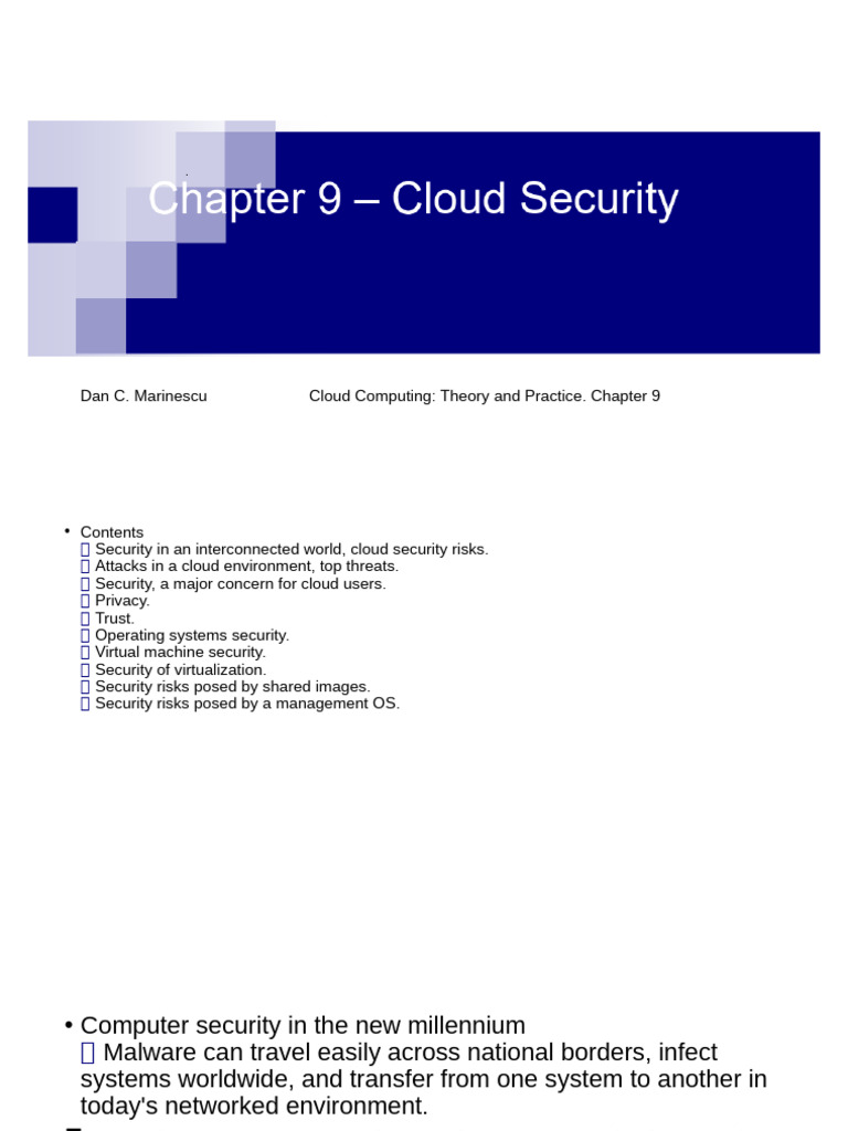 Chapter9 - cloud Security 1 جديد | PDF | Cloud Computing | Security