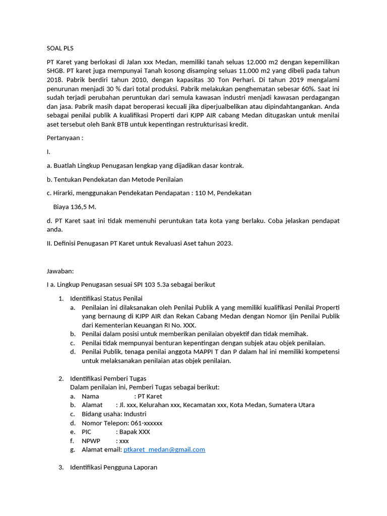 SOAL PLS 23 Agustus 2024 | PDF