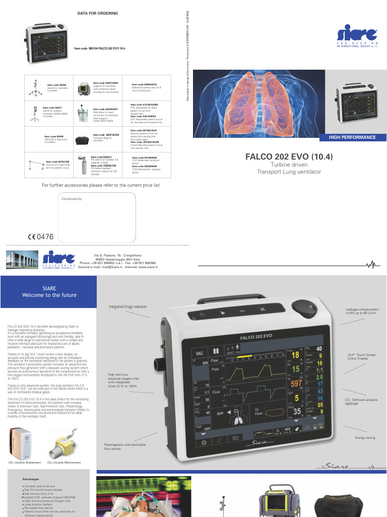 Falco 202 Evo 10 4 Eng Editabile | PDF | Intensive Care Unit | Clinical ...