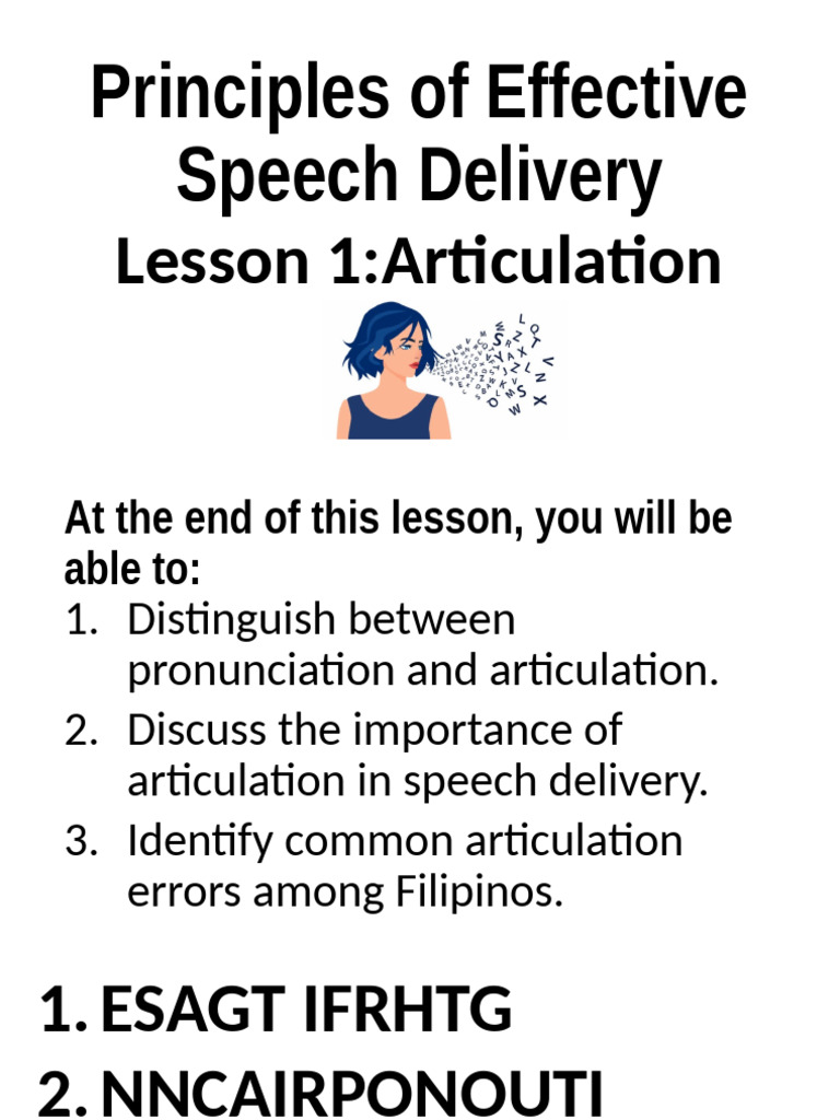 Articulation | PDF