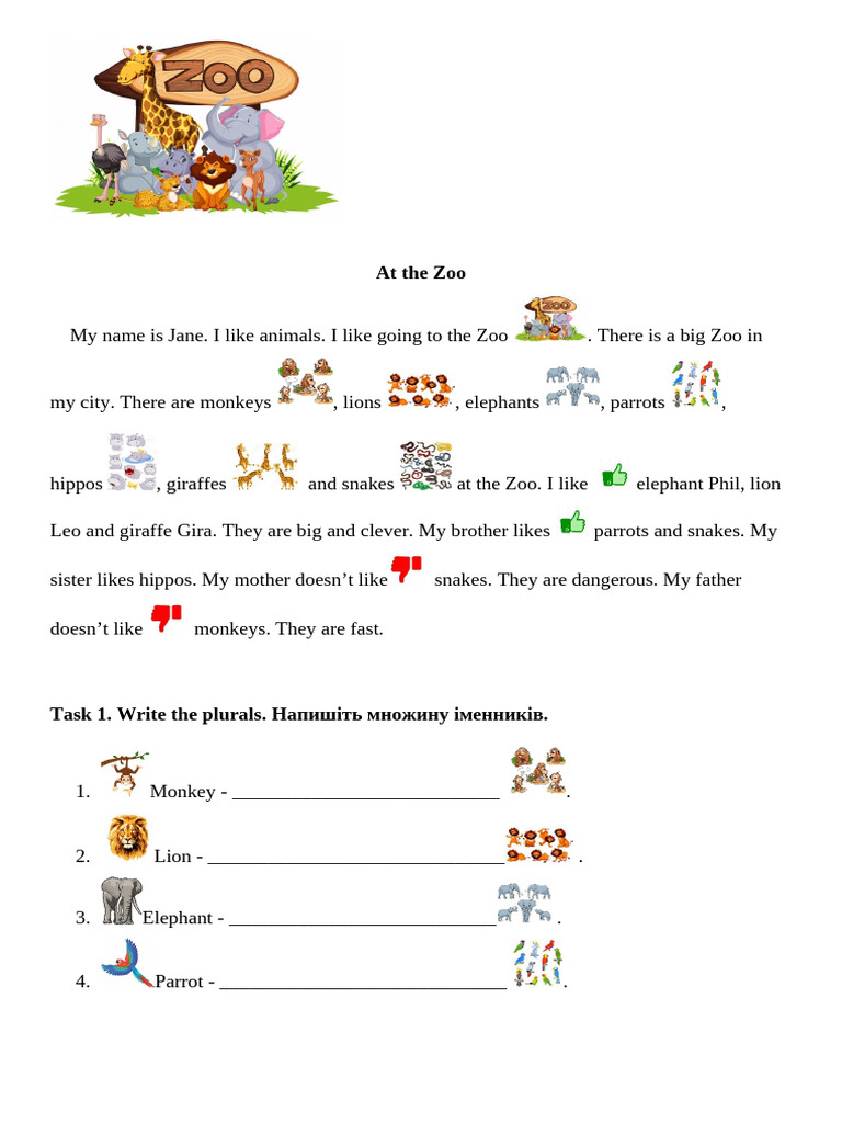At The Zoo | PDF
