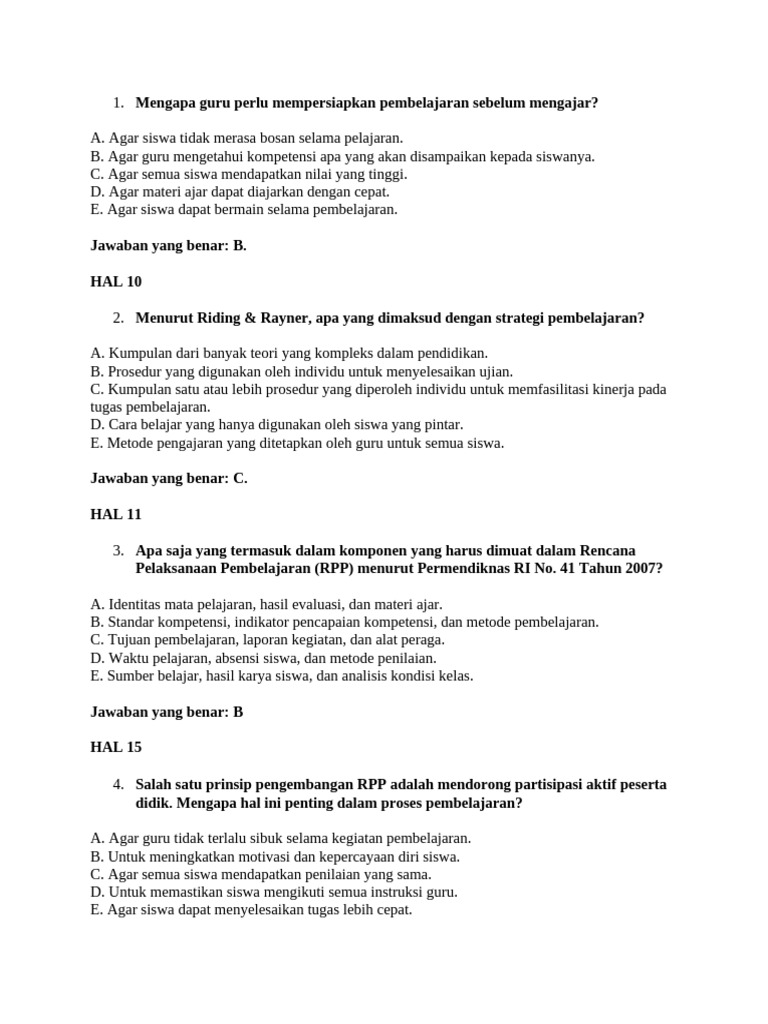 Strategi Pembelajaran Popi | PDF