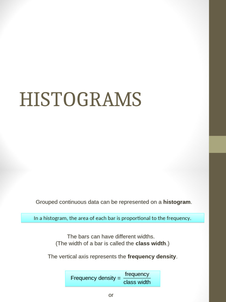 LESSON 51 - Histograms Unequal Class Width | PDF | Histogram