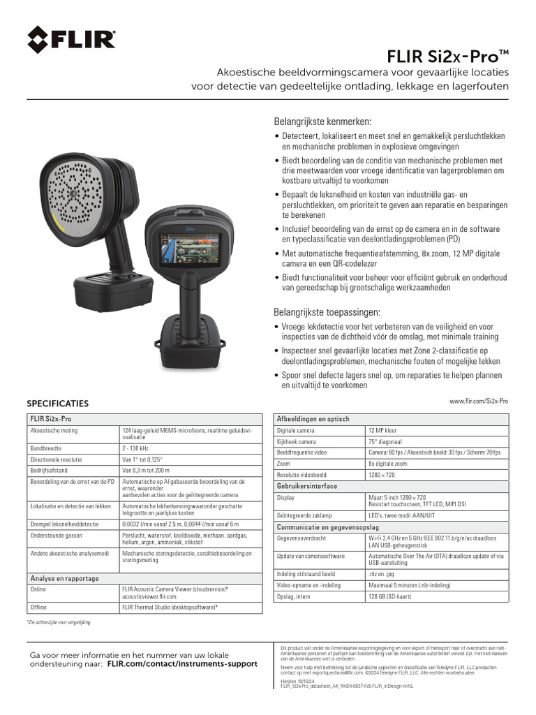 FLIR_Si2x-Pro_datasheet_A4_RH24-0637-INS-FLIR_InDesign-nl-NL_HR | PDF