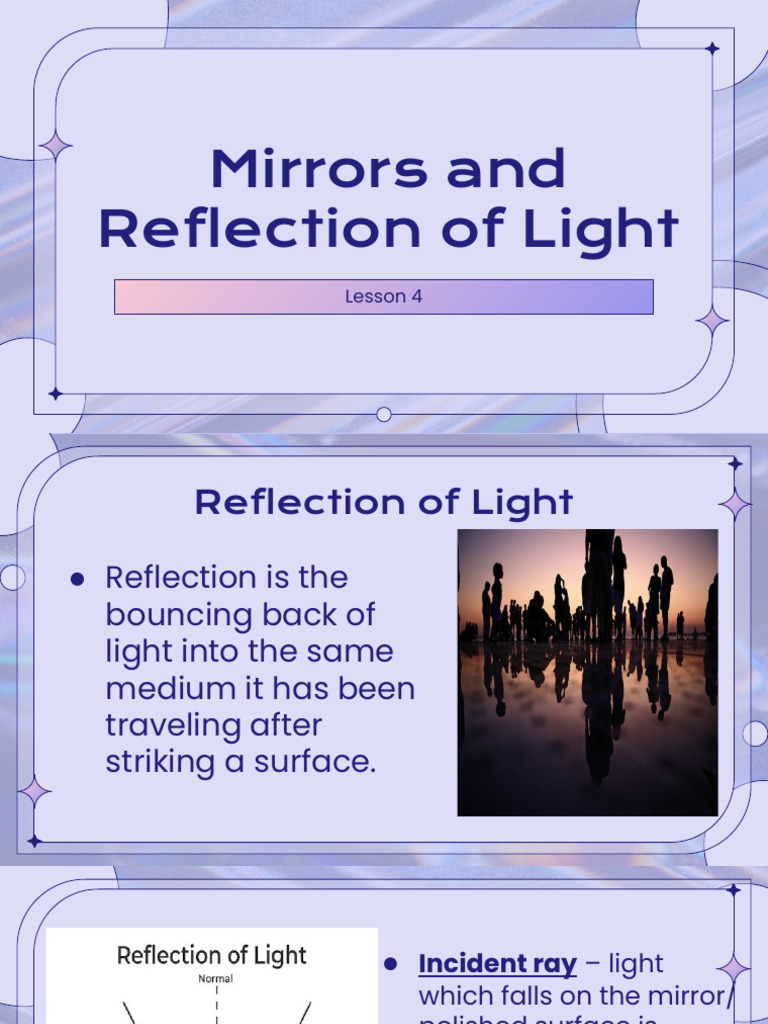Mirrors | PDF | Reflection (Physics) | Mirror