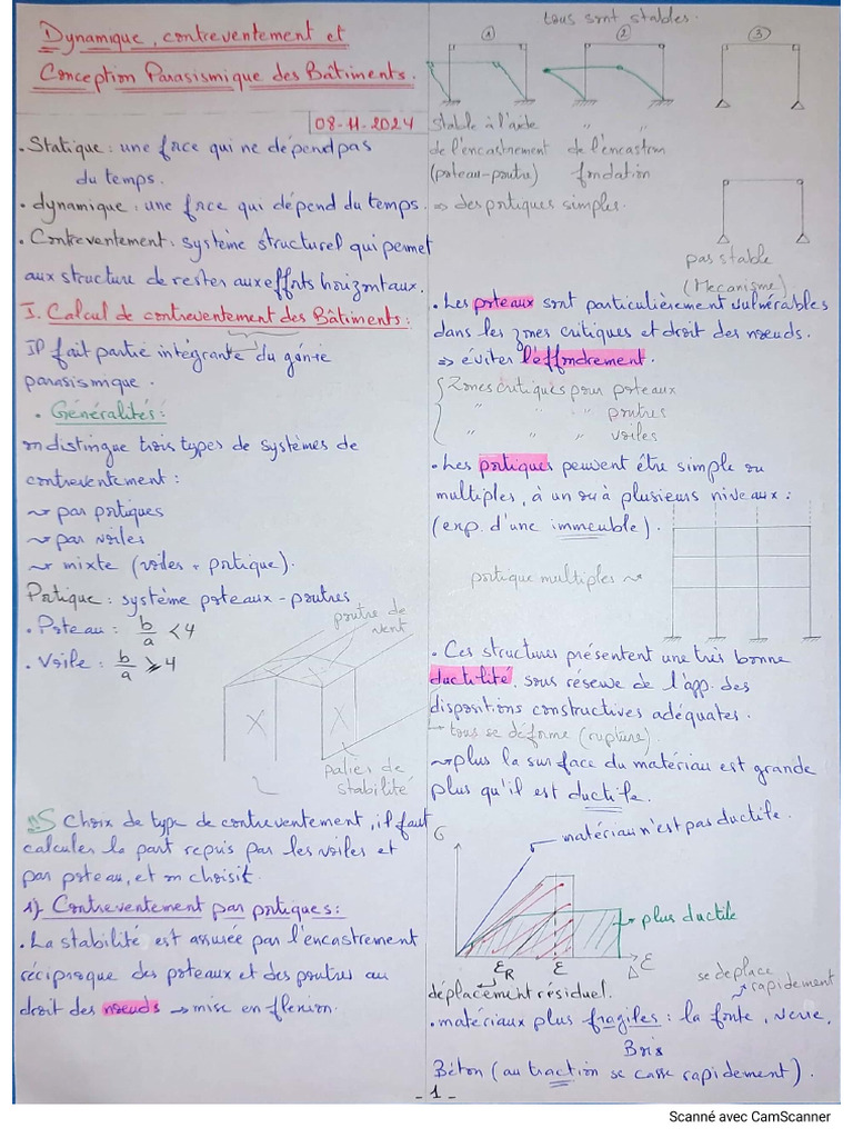 Parasismique - Séance 1 Et 2 | PDF