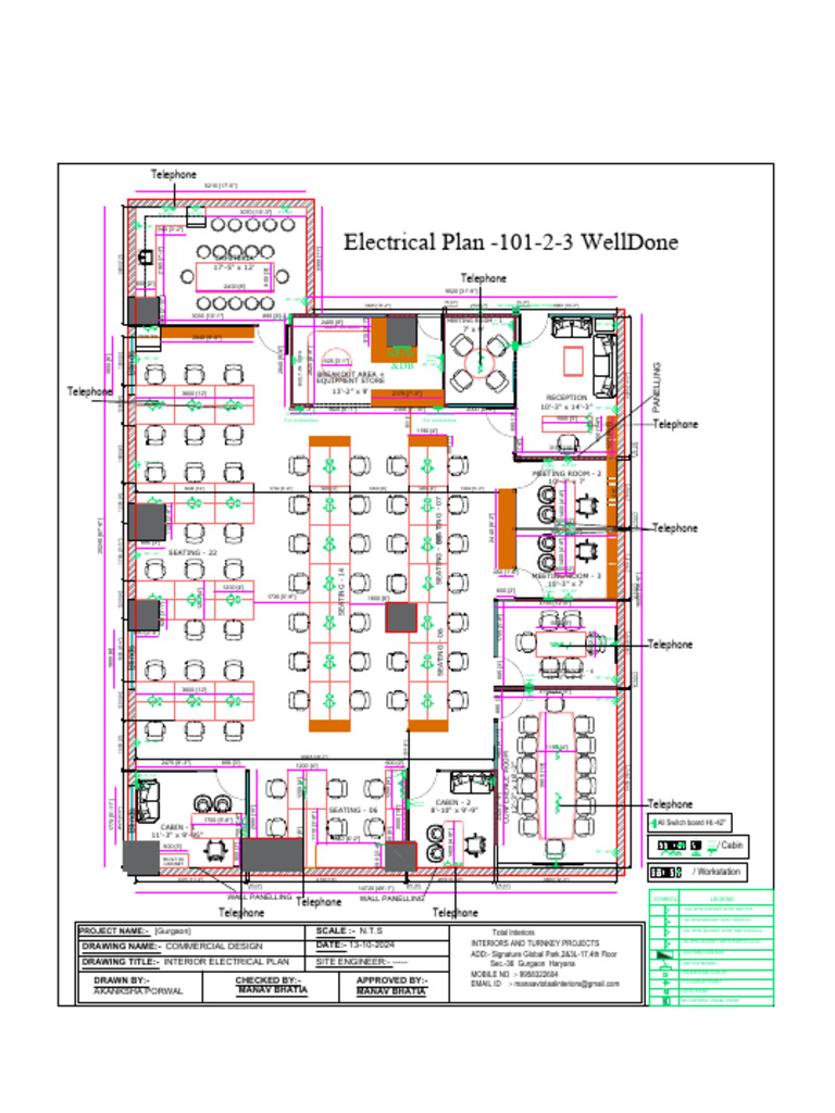 Welldone Revised Electrical Plan | PDF | Telecommunications | Computing