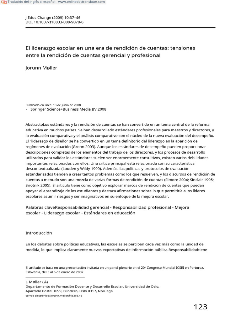 ACCOUNTABILITY Concepto Moller - Español | PDF | Responsabilidad ...