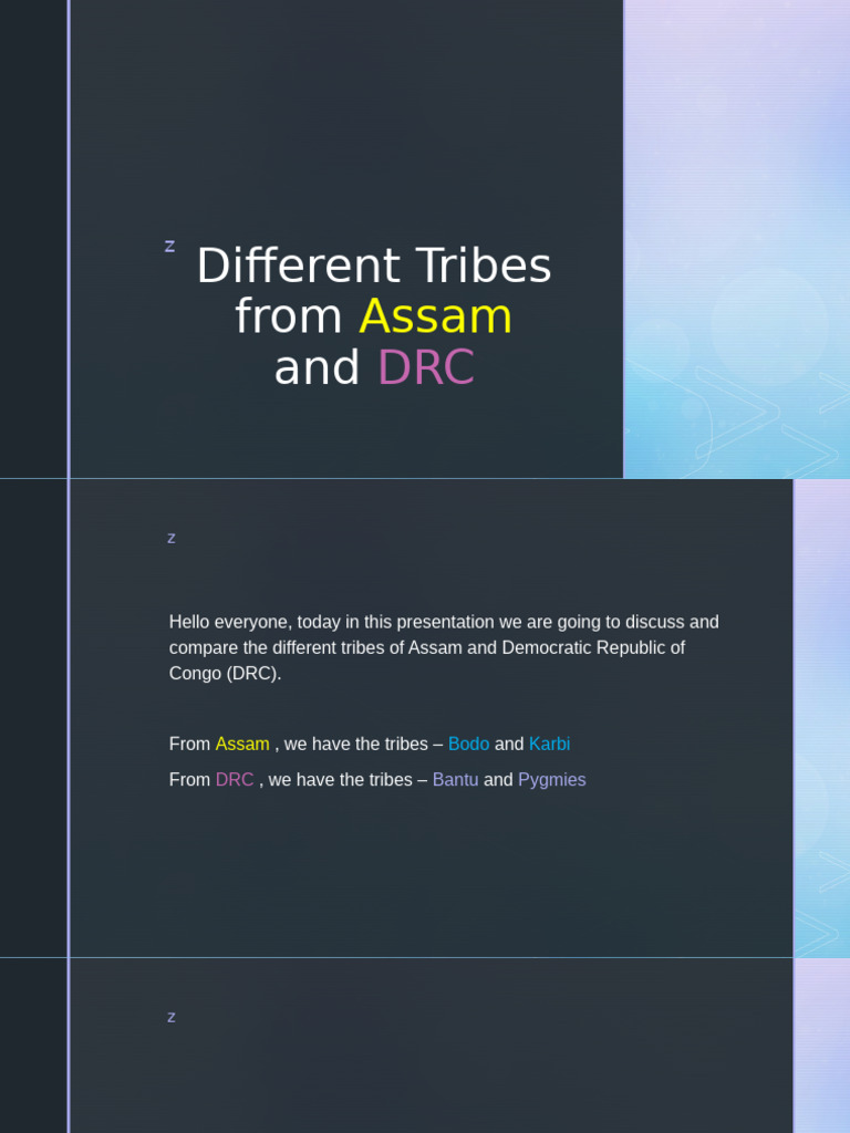 Different Tribes From Assam and DRC Adwika SST HW | PDF | Democratic ...