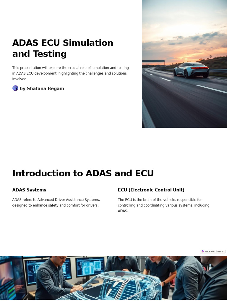 ADAS ECU Simulation and Testing | PDF | Simulation | Computing