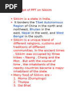 English Sikkim Project | PDF | Social Science