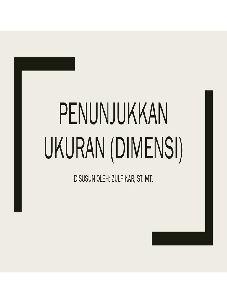 Simbol dan Penunjukkan Ukuran Benda | PDF