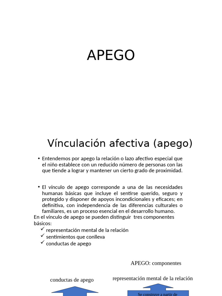 Apego | PDF | Teoría de apego | Adultos