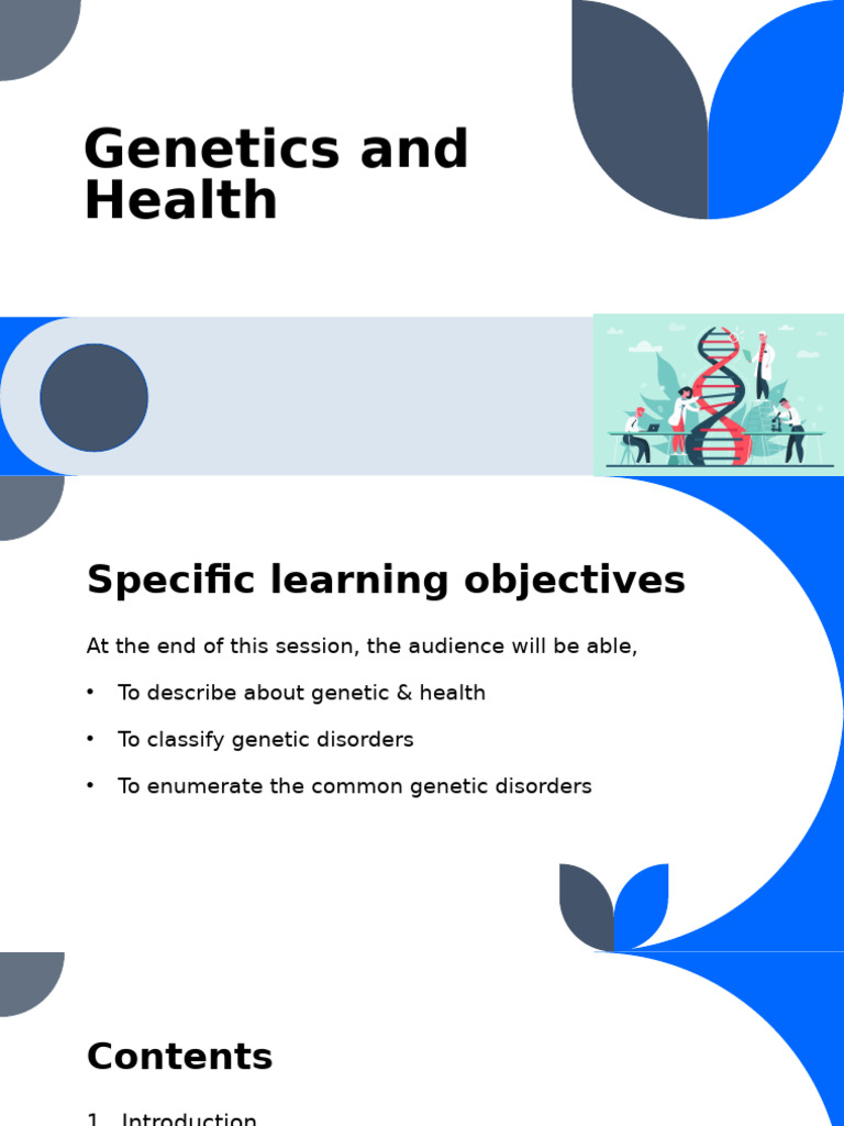 GeneticsandHealth | PDF | Genetic Disorder | Genetics