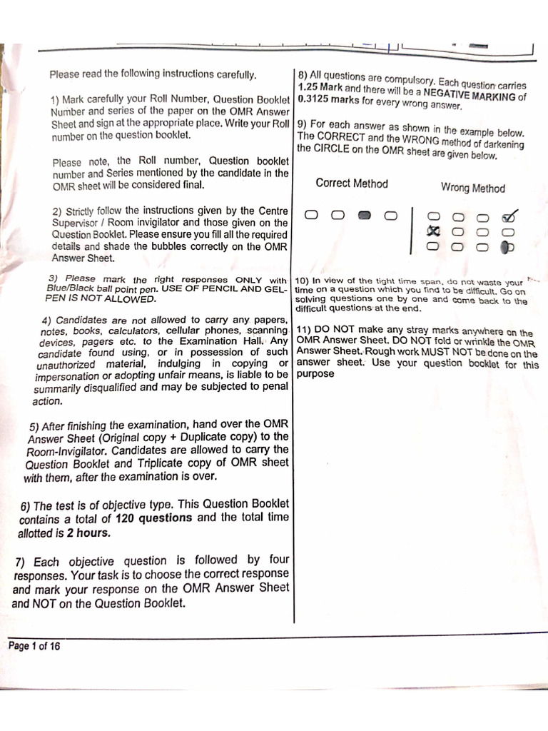 JKSSB Sub Inspector Previous Year Question Paper PDF 2022 | PDF