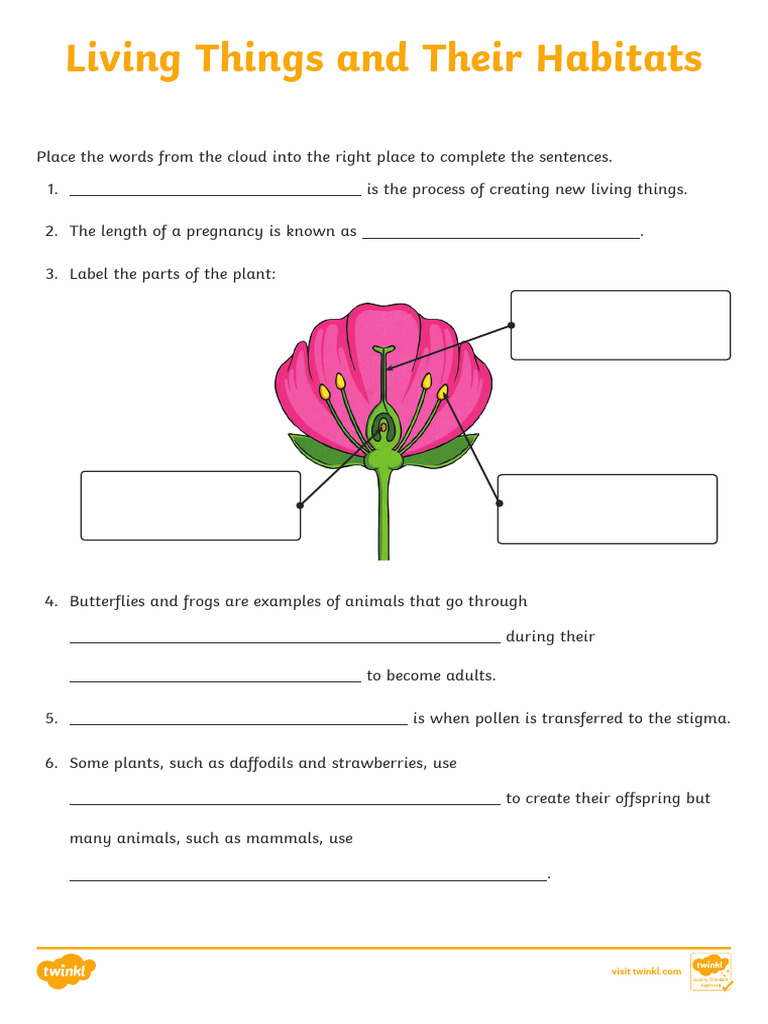 Living Things and Their Habitats Retrieval Questions | PDF