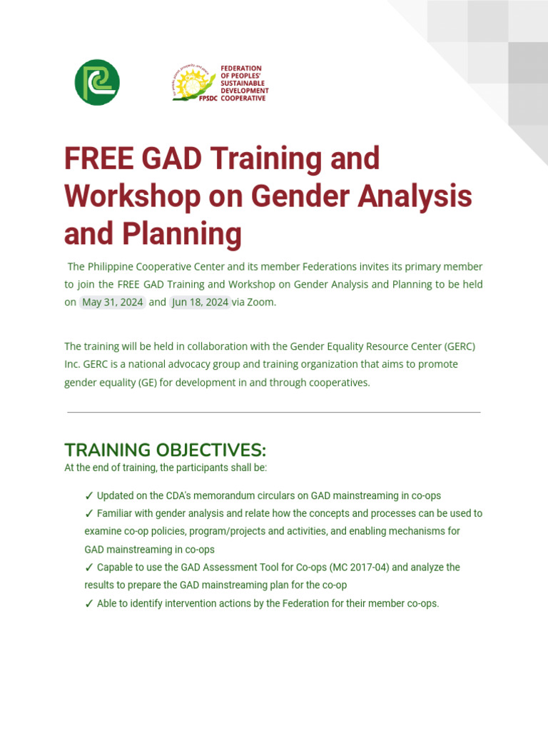 Gad Training Detials | PDF