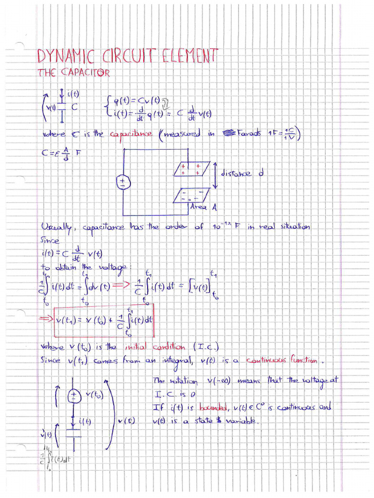 Dynamic Circuit Elements and First-Order Circuits | PDF
