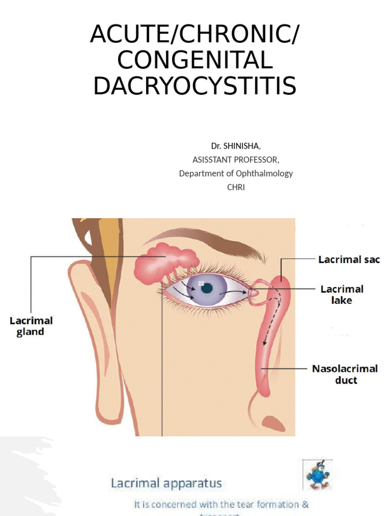 Dacryocystitis | PDF | Diseases And Disorders | Medical Specialties
