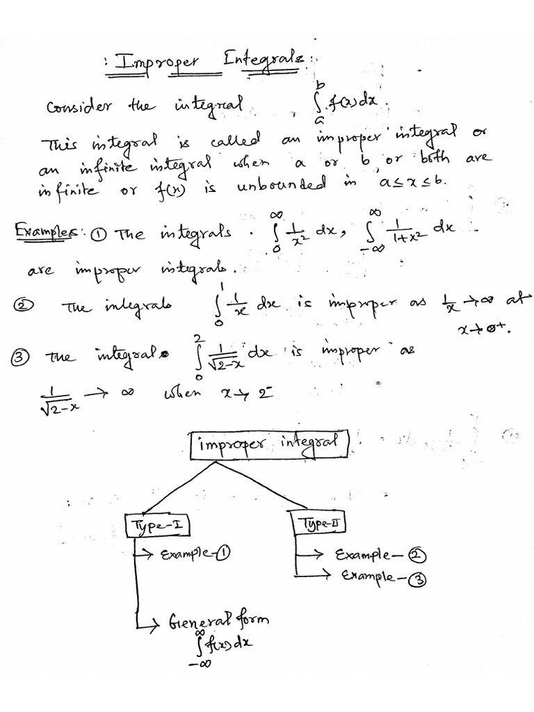 Improper Integral | PDF