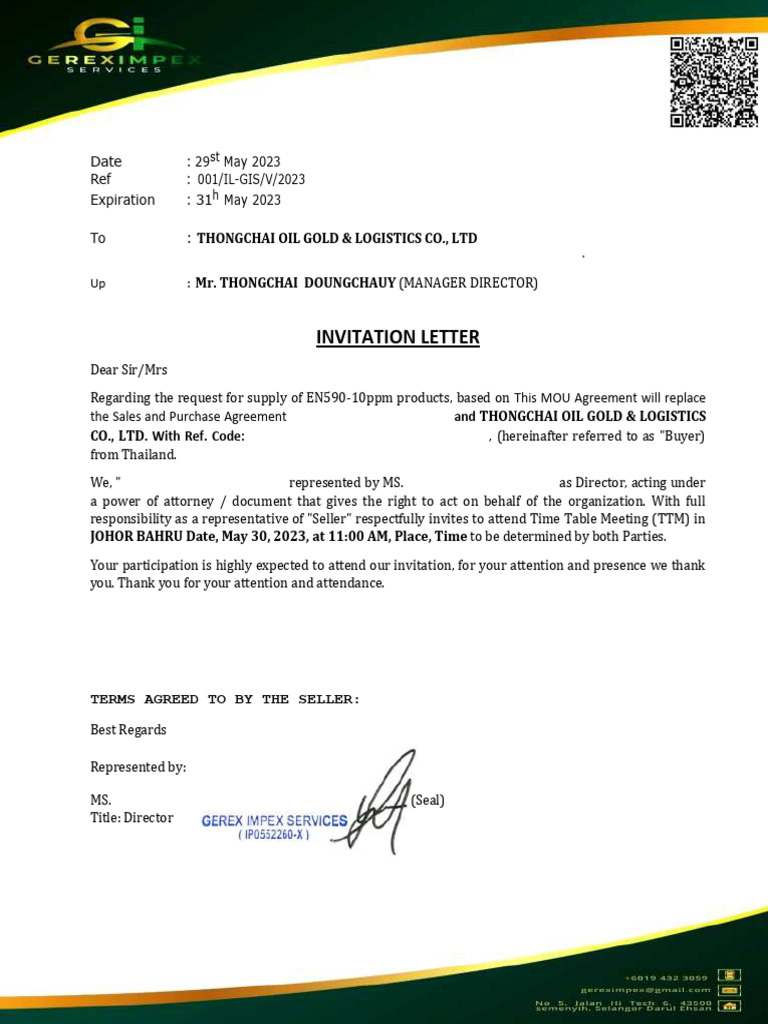 Invitation Lette Gerix | PDF