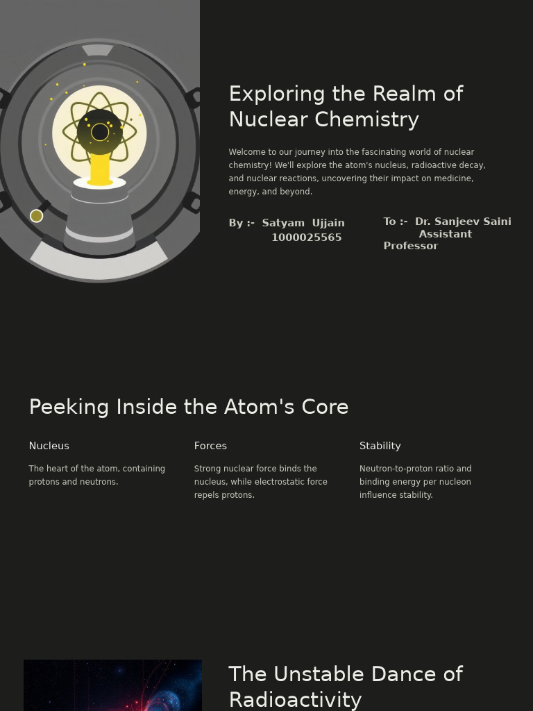Final Chem Presentation | PDF | Nuclear Physics | Neutron