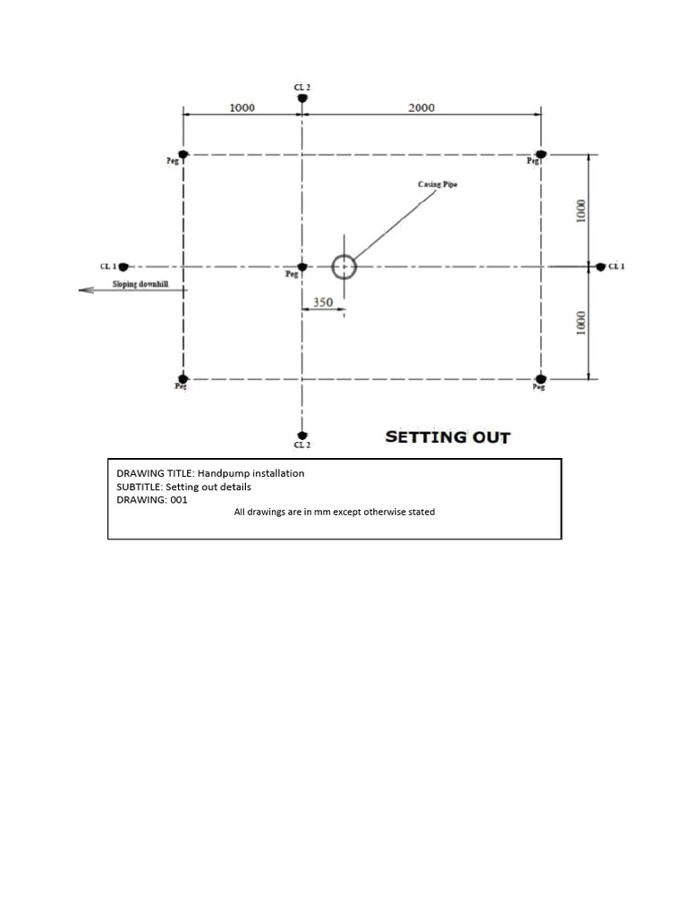 Handpump Installation Drawings Guide | PDF