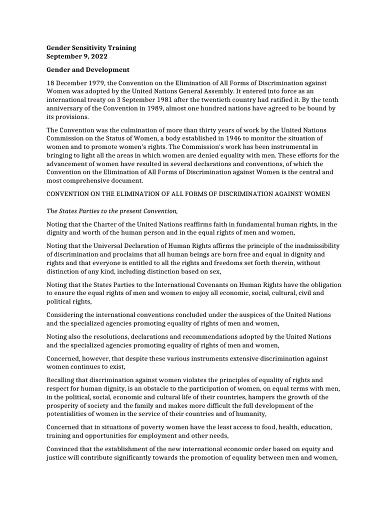 Gender Sensitivity Training - Sept. 9, 2022 | PDF | Lgbt | LGBTQIA+ Studies