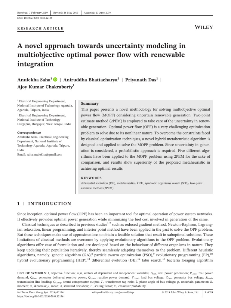3 - A Novel Approach Towards Uncertainty Modeling in Multiobjective | PDF | Mathematical ...
