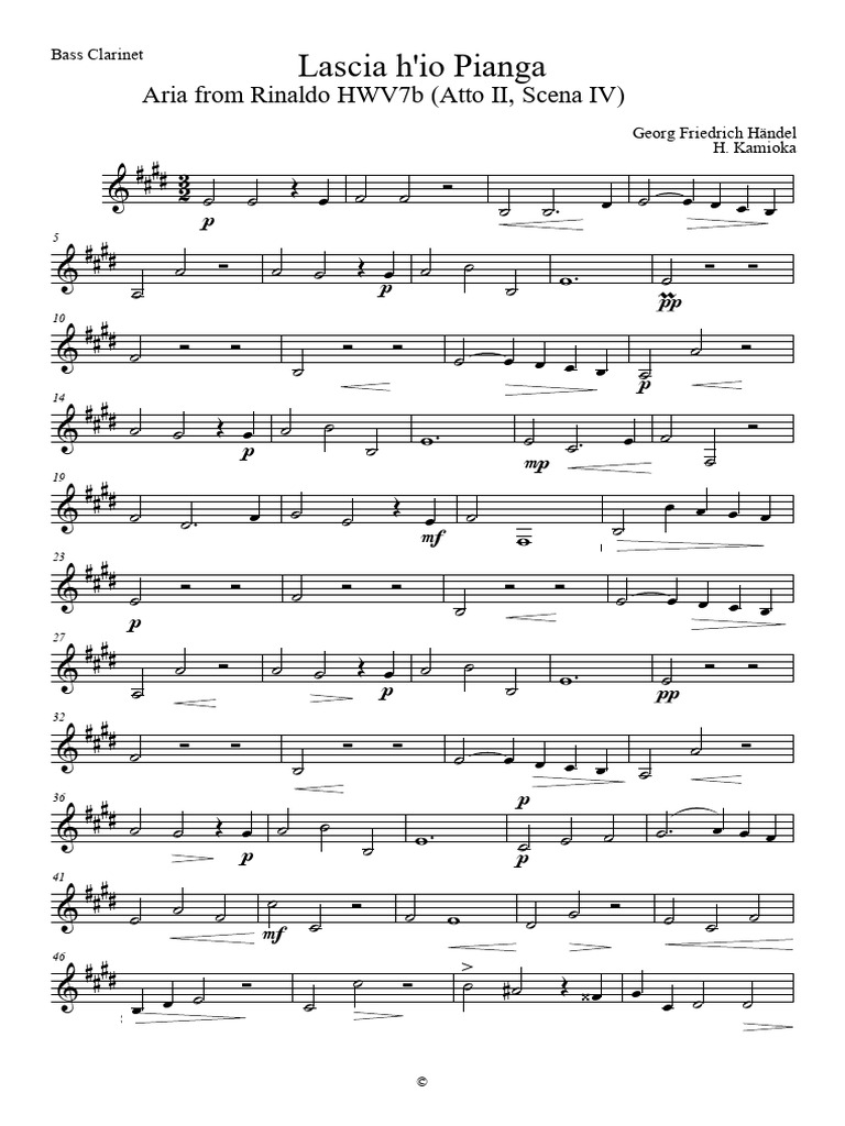 General Flaua Definitivo - Bass Clarinet | PDF