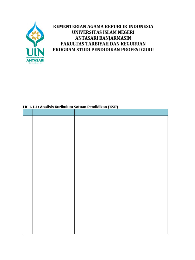 Sri Hartini LK 1 | PDF