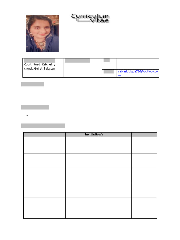CV 23 | PDF | Pakistan