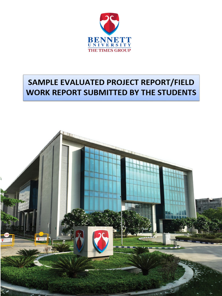 Sample Evaluated Project Report Field Work Report | PDF