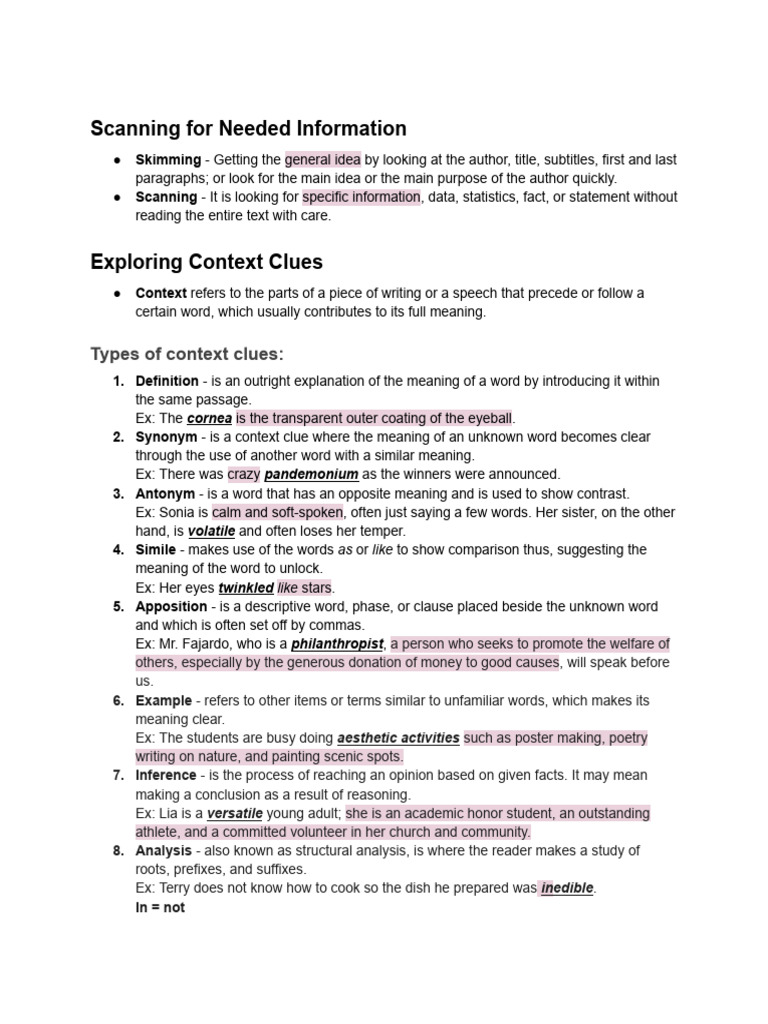 Reading G10 2nd Quarter Reviewer | PDF | Human Communication | Cognition