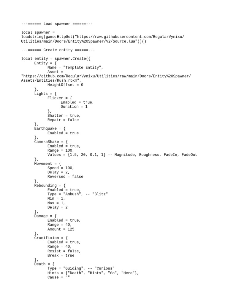 Doors Custom Entity Spawner V2 | PDF | Seismology | Earthquakes