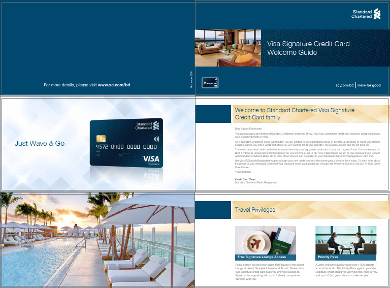 Standard Chartered Visa Signature Guide | PDF | Payments | Credit Card