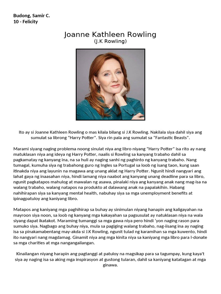 JK Rowling | PDF