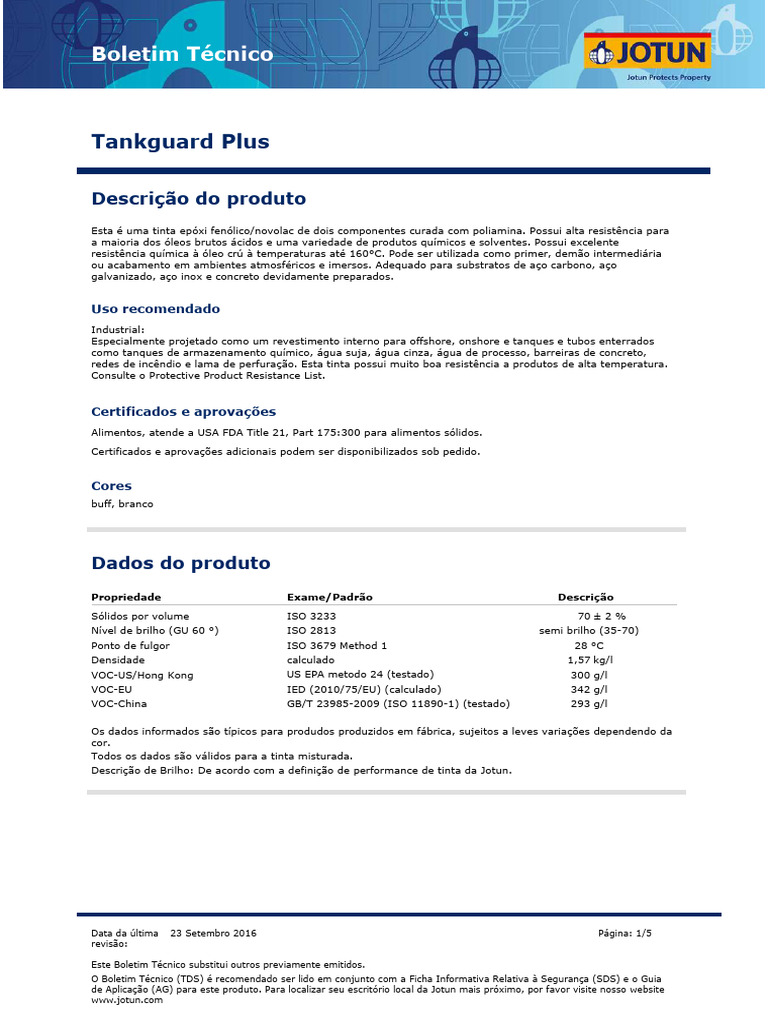 Tankguard Plus 4L | PDF | Tinta | Temperatura