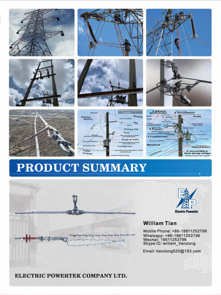 2. Catalogue for Power Line Hardwares and Saftey Tools 金具产品 | PDF