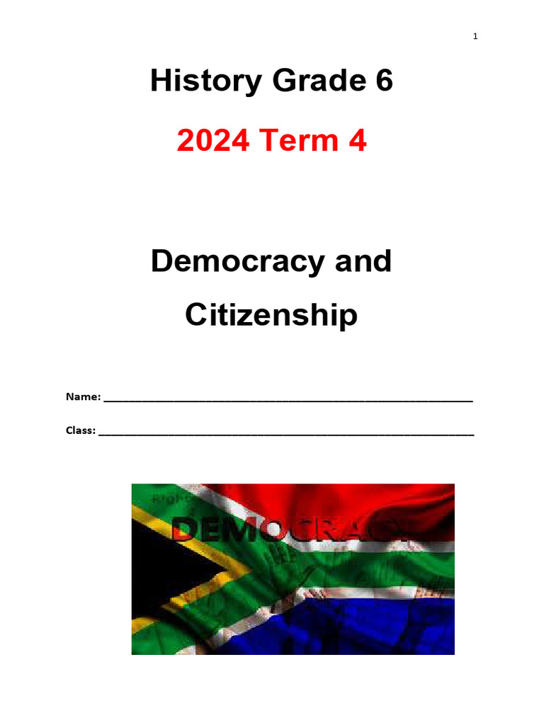 Democracy and Citizenship in South Africa | PDF | Voting | Elections