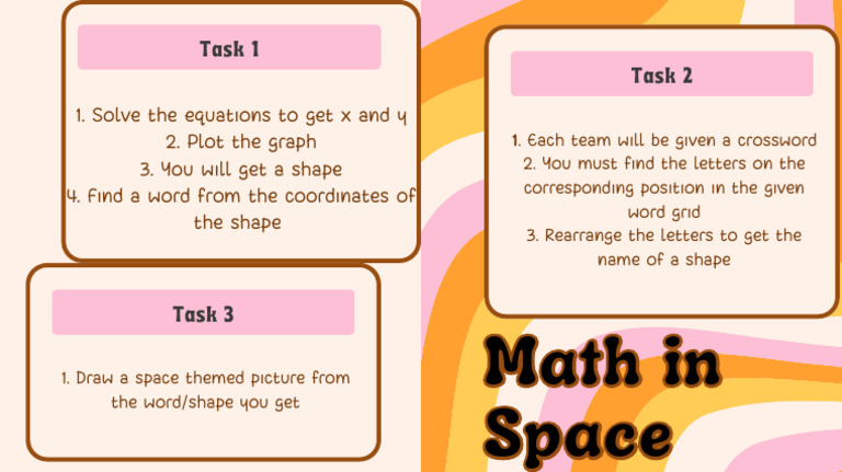 Math in Space 3 Task | PDF