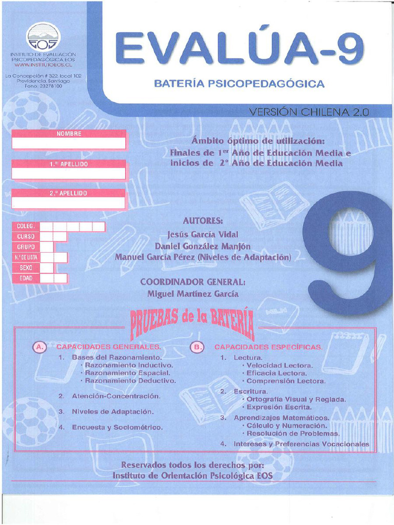 Evalua 9 3 PDF Free | PDF