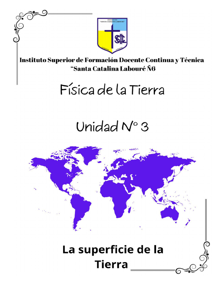 Características de la Superficie Terrestre | PDF | Continente | Tierra