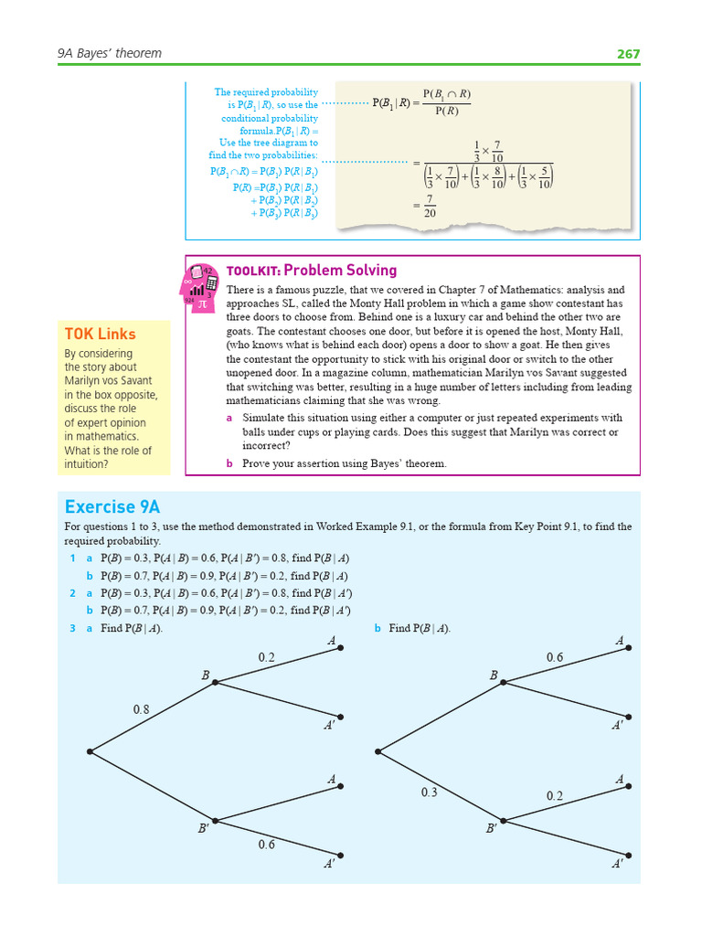 Bayes' Theorem-Extra Practice | PDF | Mathematics | Probability Theory