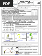 Contrôle SVT 1AC Semestre 2 | PDF | Roche sédimentaire | Sédiment