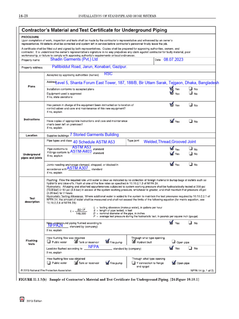 Underground - Pipe - Inspection Test Report | PDF