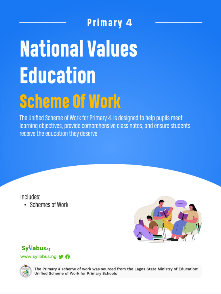 National Value Education Primary 4 Scheme of Work - syllabusNG | PDF | Curriculum