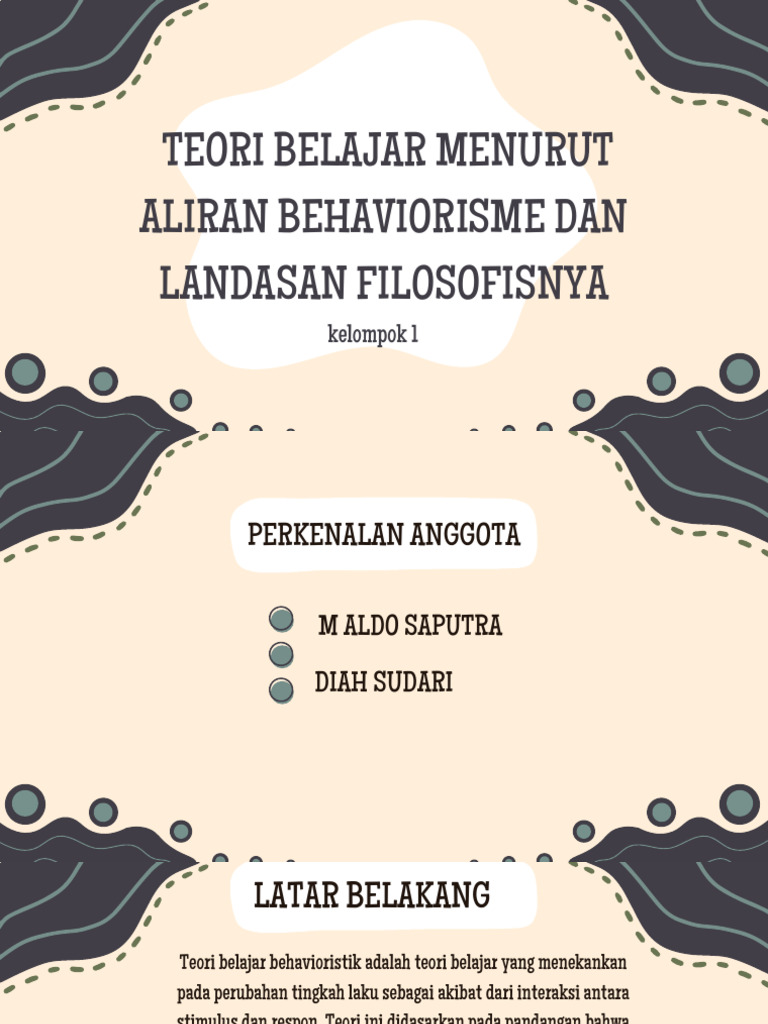 Teori Behaviorisme dalam Pembelajaran | PDF