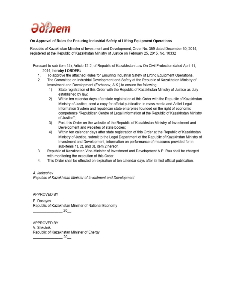 Industrial Safety Rules for Lifting Equipment | PDF | Crane (Machine ...